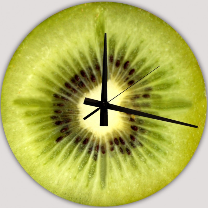 kitchen wall clock kiwi design - grecaridea