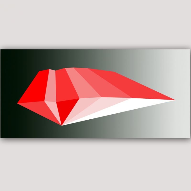 Geometric abstract painting Polyhedron - grecaridea